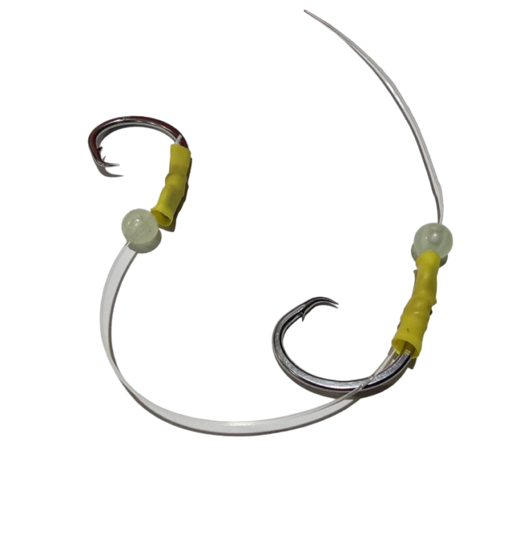 STF Twin Hook Snell Rig 60kg 3Pack Rig - Sark's Total Fishing