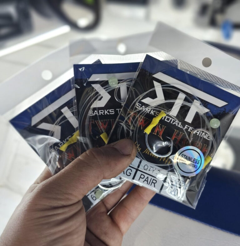 STF Twin Hook Snell Rig 60kg 3Pack Rig - Sark's Total Fishing